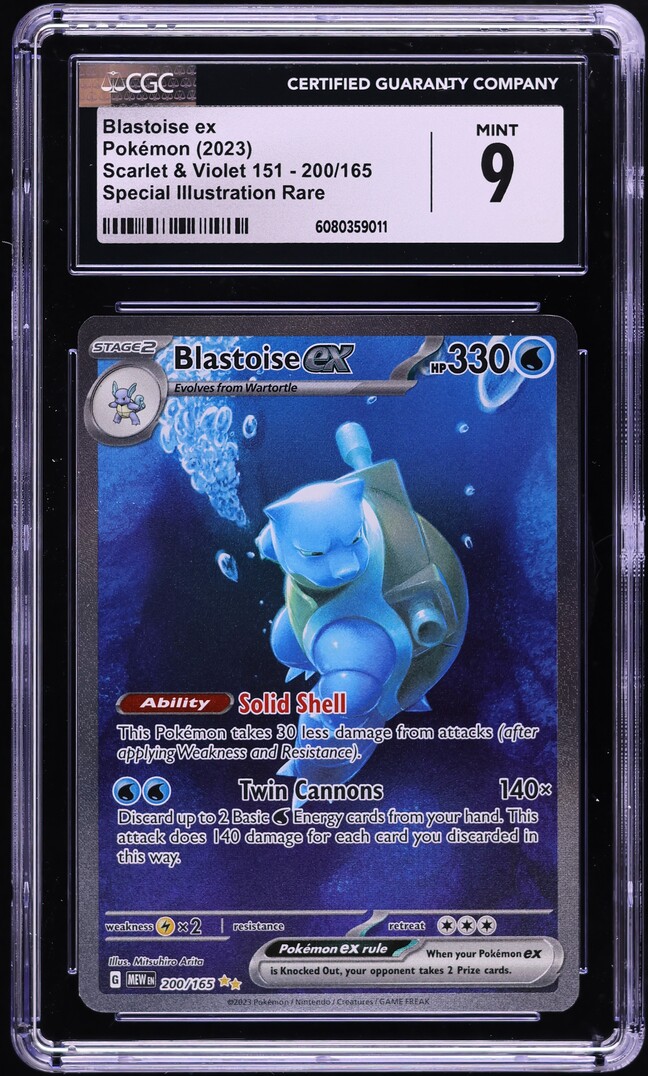2023 Pokemon Scarlet & Violet 151 SIR Blastoise ex #200 CGC 9 MINT on ...