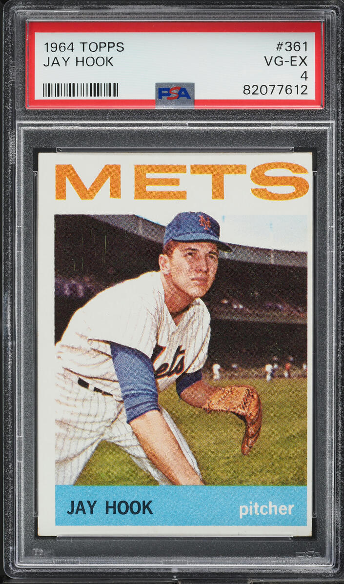 1964 Topps Jay Hook #361 PSA 4 VGEX on Fanatics Collect
