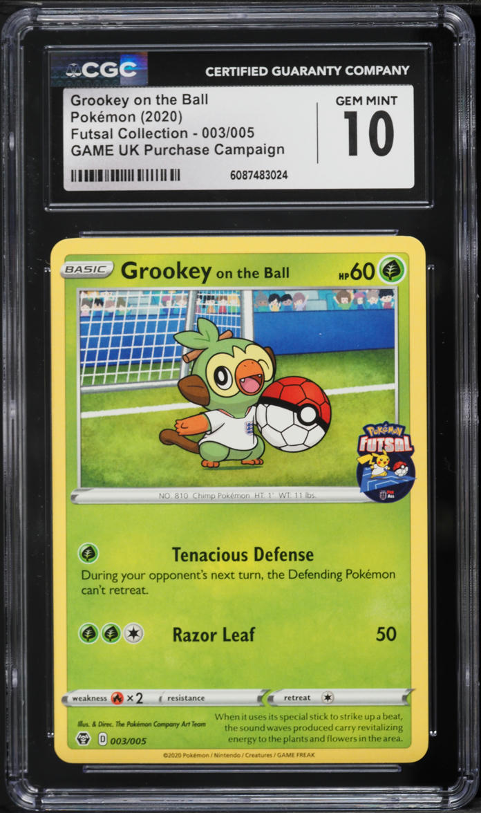 2020 Pokemon Sword & Shield Futsal Collection Game UK Grookey On The ...