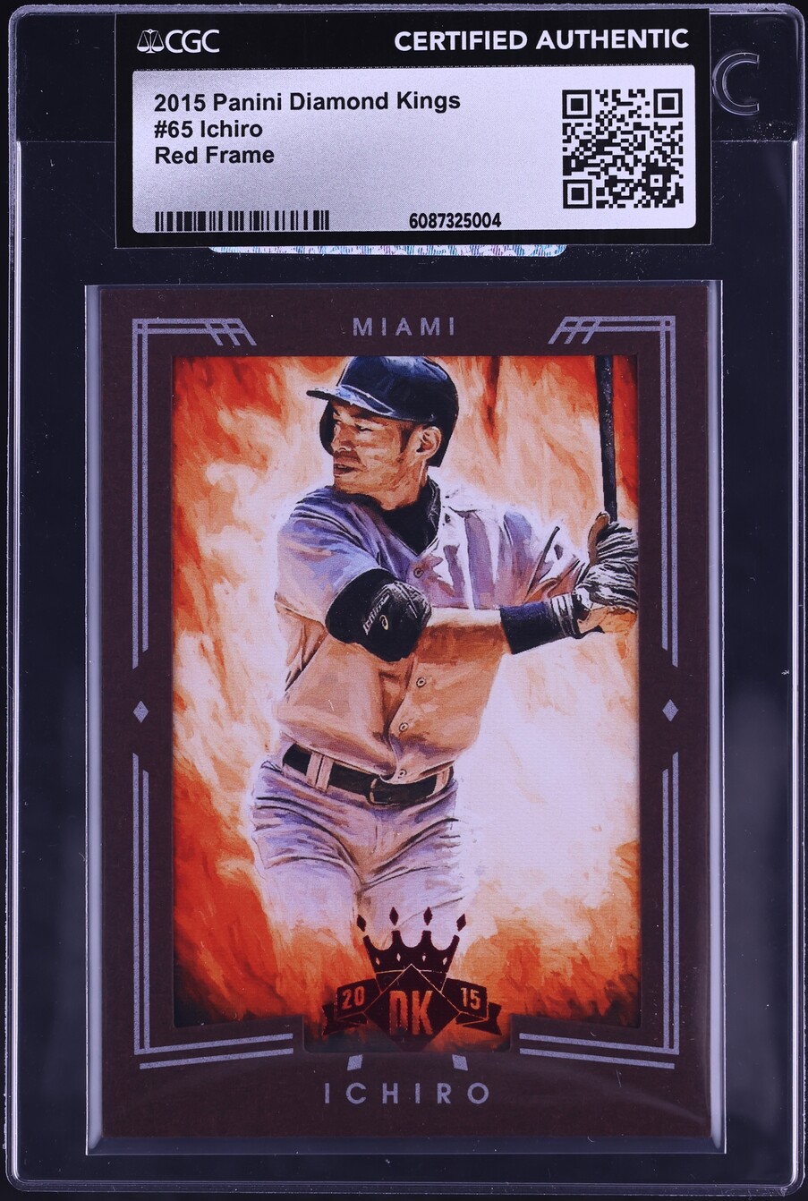 2015 Panini Diamond Kings Red Frame Ichiro #65 CGC AUTH on Fanatics Collect