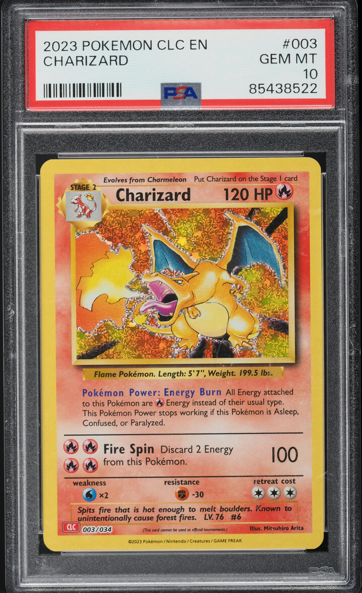 2023 Pokemon Sword & Shield Classic Collection Holo Charizard #3 PSA 10 GEM MINT on Fanatics Collect