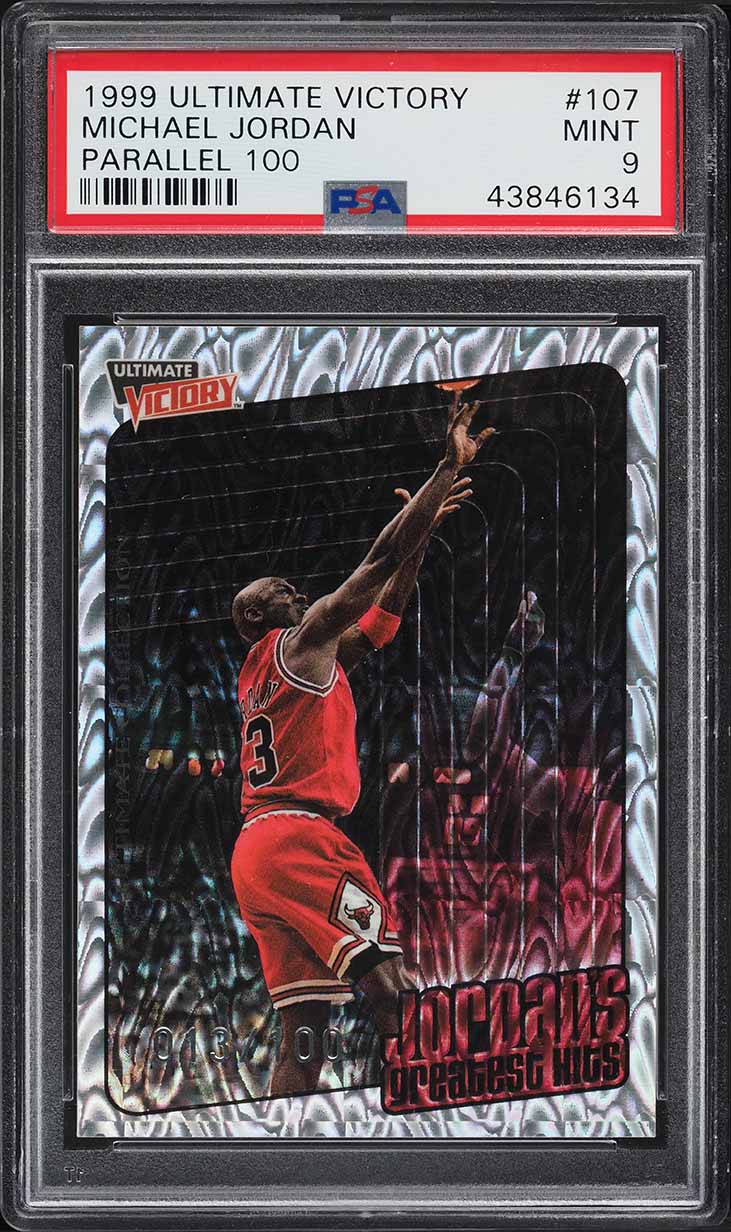 1999 Ultimate Victory Ultimate Collection Michael Jordan /100 #107 PSA ...