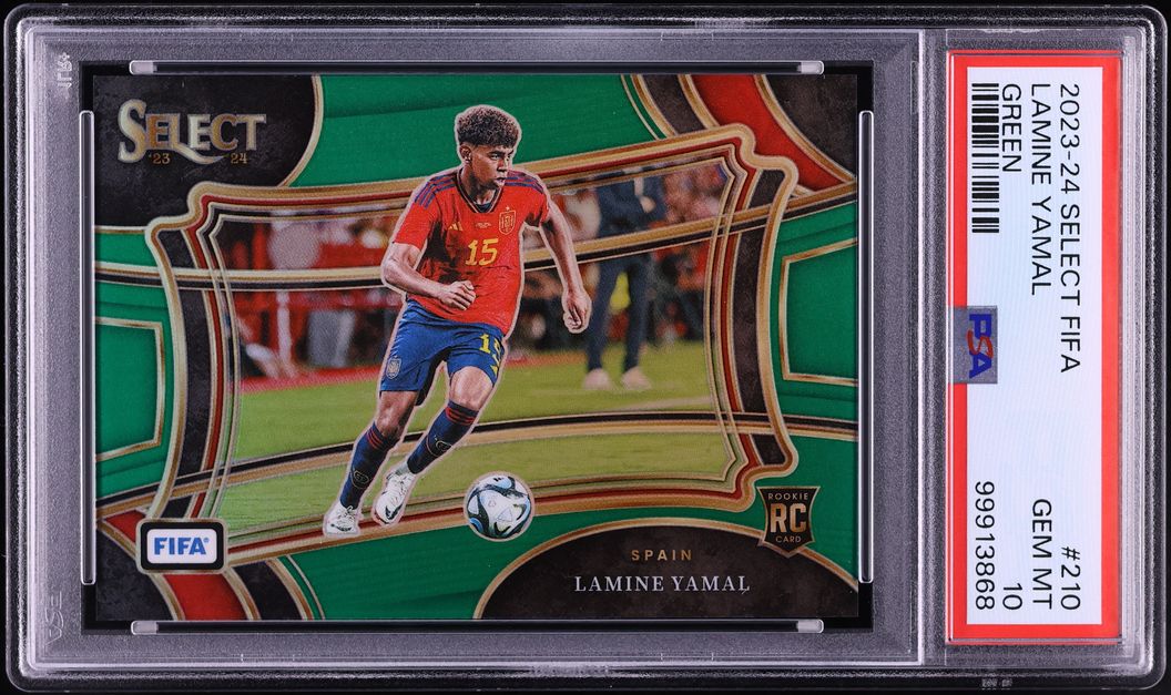 2023 Panini Select FIFA Field Level Green Lamine Yamal ROOKIE /5 #210 ...