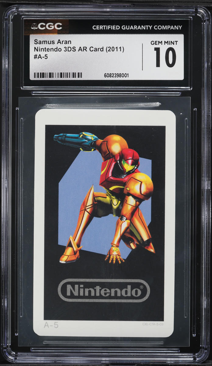 2011 Nintendo 3DS AR Card Samus Aran #A-5 CGC 10 GEM MINT on Fanatics ...