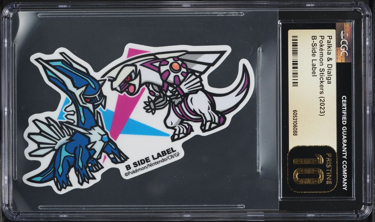 2023 Pokemon Japanese Stickers B-Side Label Palkia & Dialga CGC 10 ...