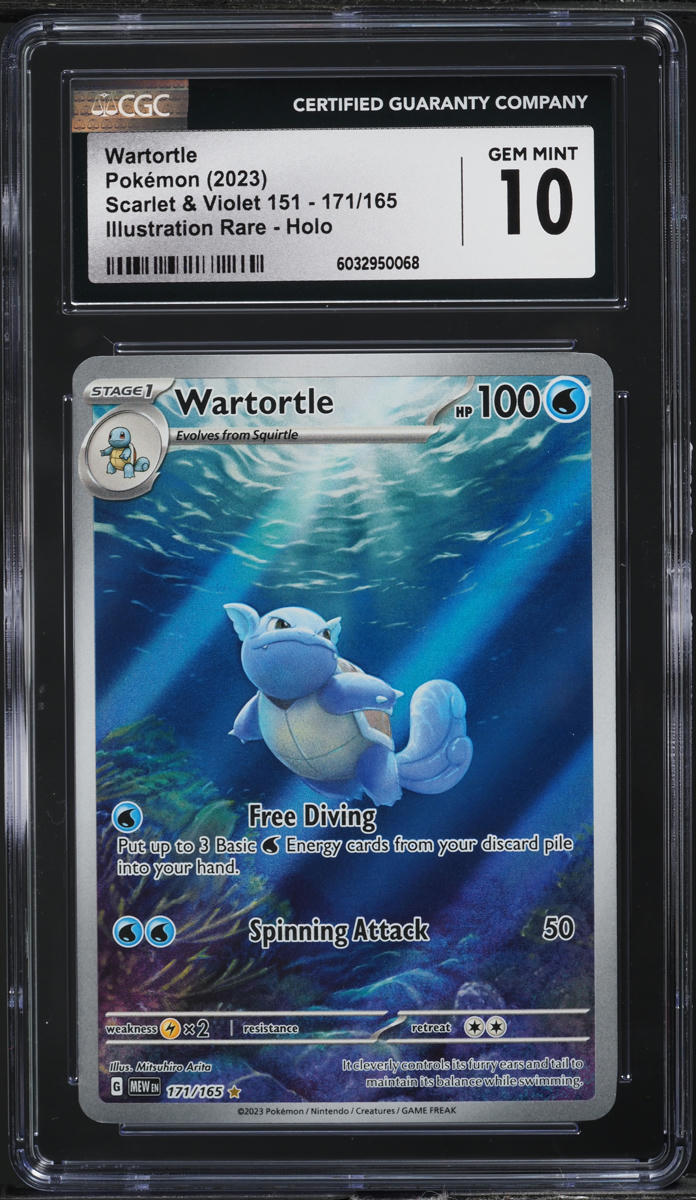 2023 Pokemon Scarlet & Violet 151 IR Wartortle #171 CGC 10 GEM MINT on ...