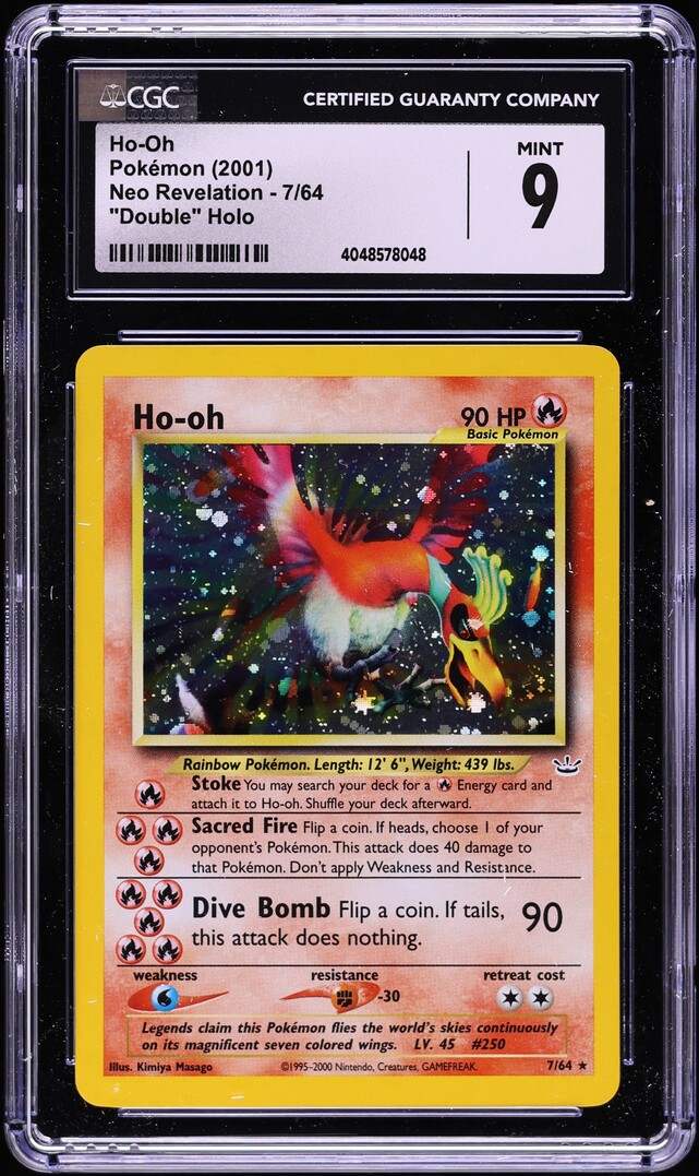 2001 Pokemon Neo Revelation Holo Ho-Oh #7 CGC 9 MINT on Fanatics Collect