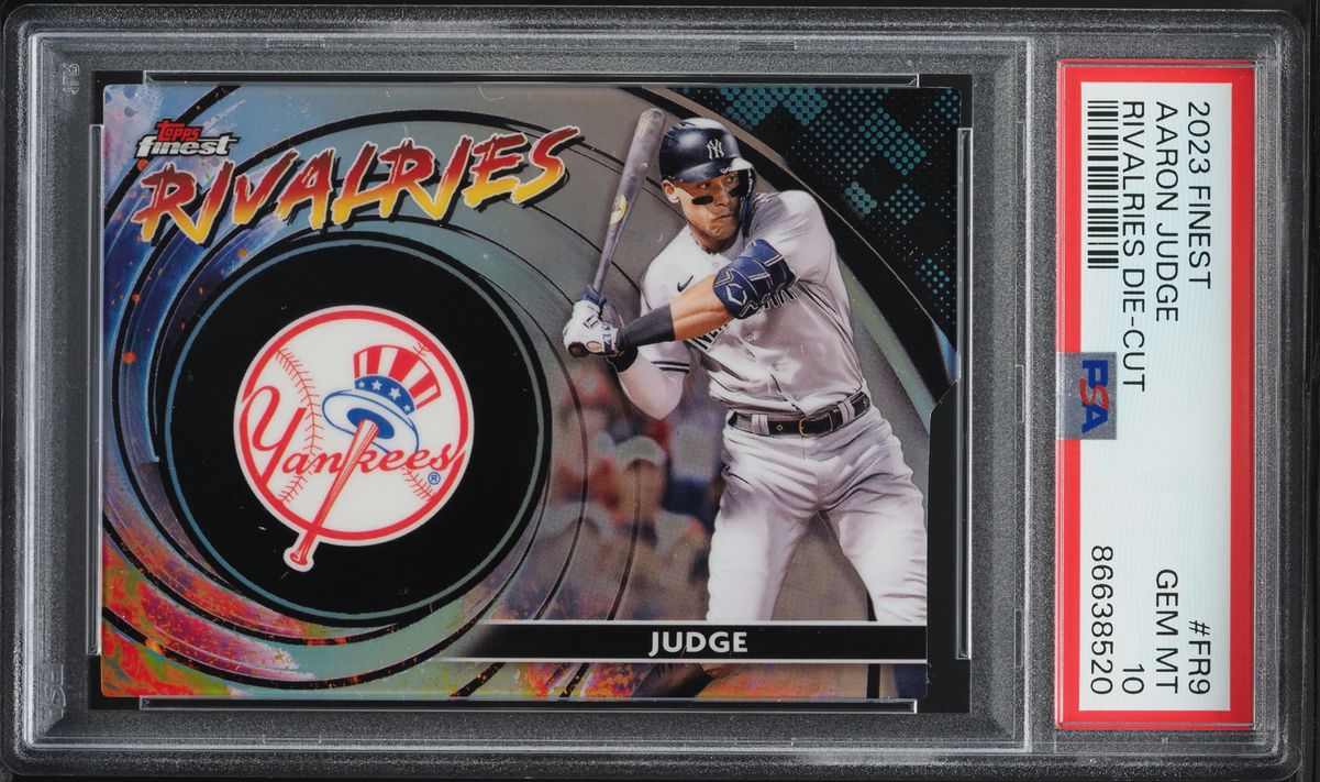 2023 Finest Rivalries Die Cut Aaron Judge #FR9 PSA 10 GEM MINT on ...