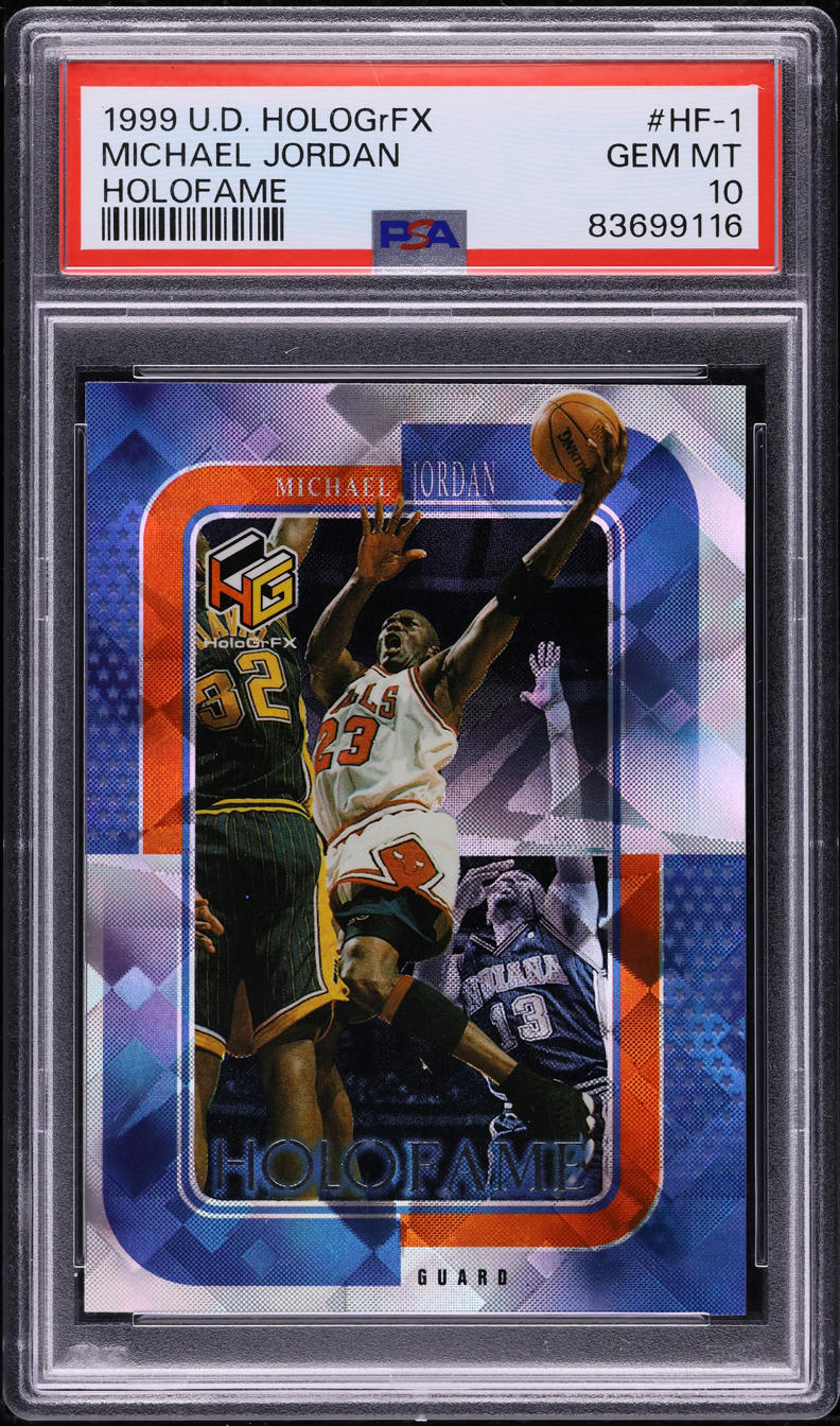 1999 Upper Deck HoloGrFX Holofame Michael Jordan #HF-1 PSA 10 GEM MINT ...