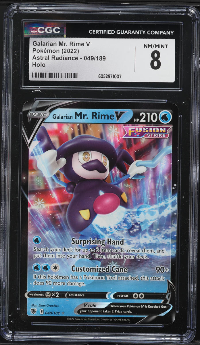2022 Pokemon SWSH Astral Radiance Full Art Galarian Mr. Rime V #49 CGC ...