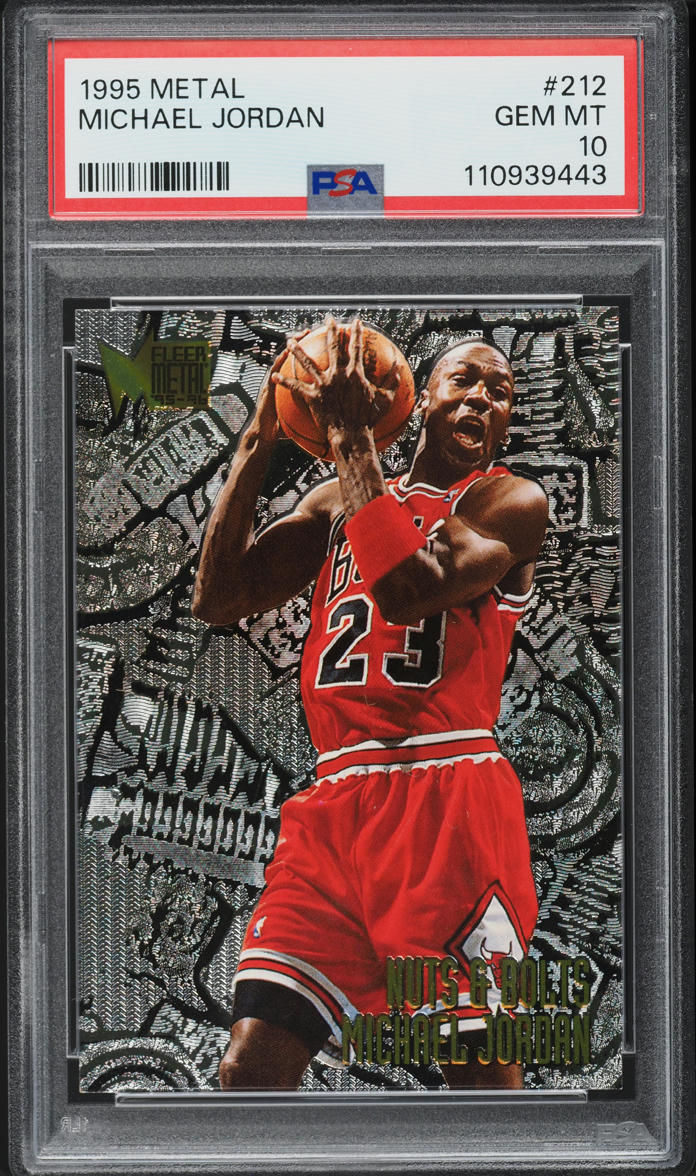 1995 Metal Nuts & Bolts Michael Jordan #212 PSA 10 GEM MINT on Fanatics ...