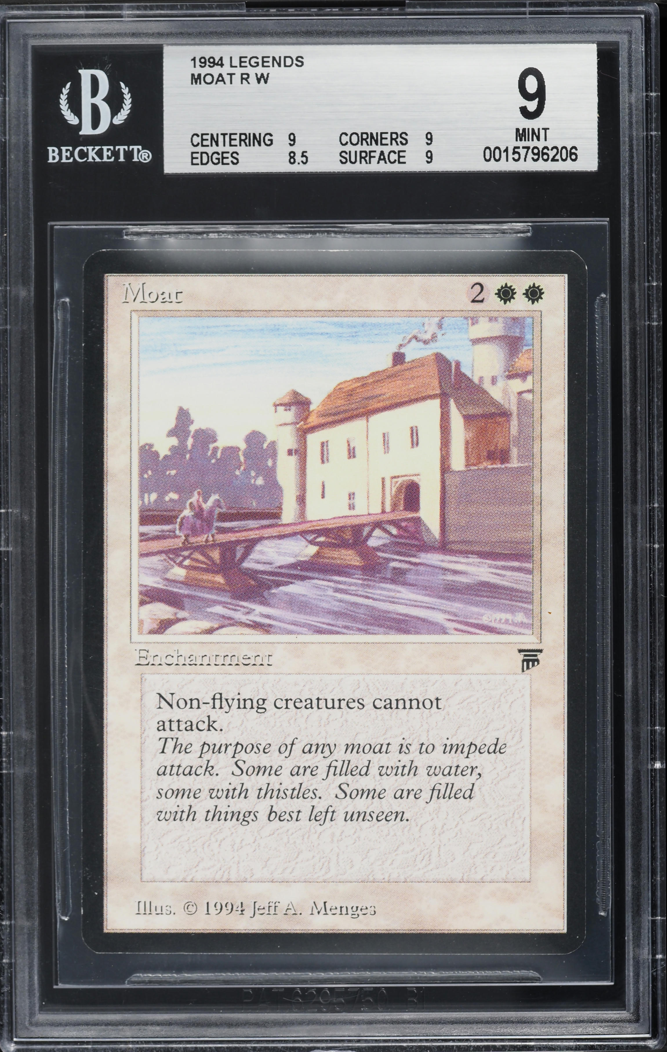 1994 Magic The Gathering MTG Legends Moat BGS 9 MINT on Fanatics Collect
