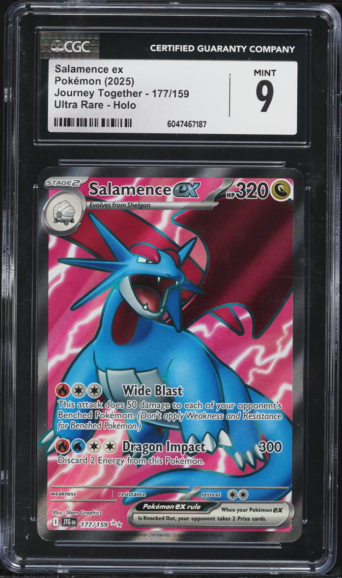 2025 Pokemon Scarlet & Violet Journey Together Full Art Salamence EX ...