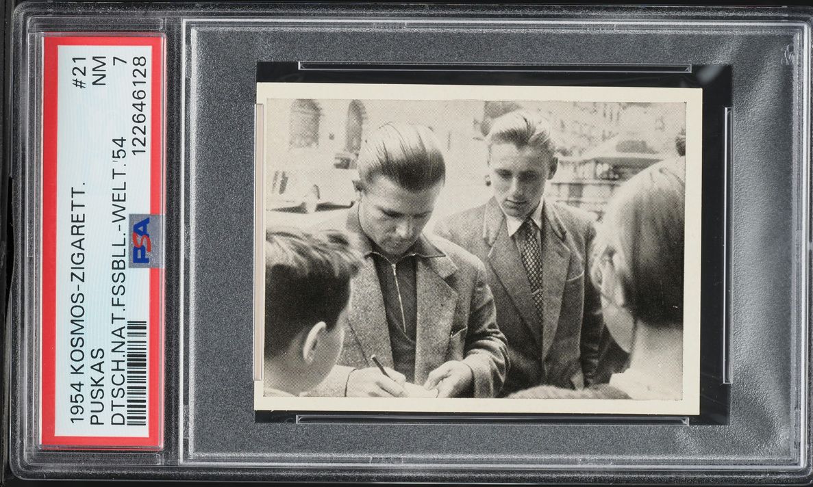 1954 Kosmos-Zigarettenbilder Deutsche Fussball Ferenc Puskas ROOKIE #21 ...