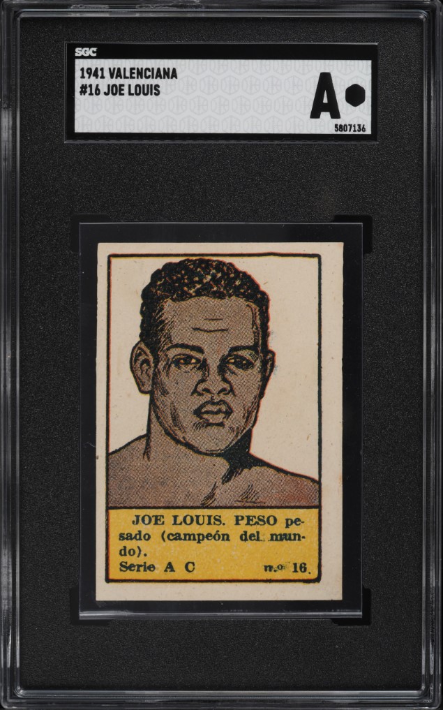1941 Valenciana Joe Louis #16 SGC AUTH on Fanatics Collect
