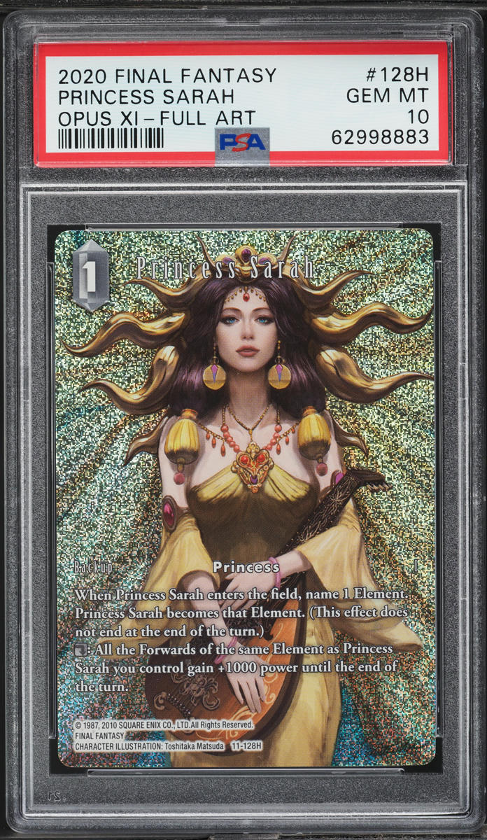 2020 Final Fantasy Opus XI Full Art Princess Sarah #11-128H PSA 10 GEM ...