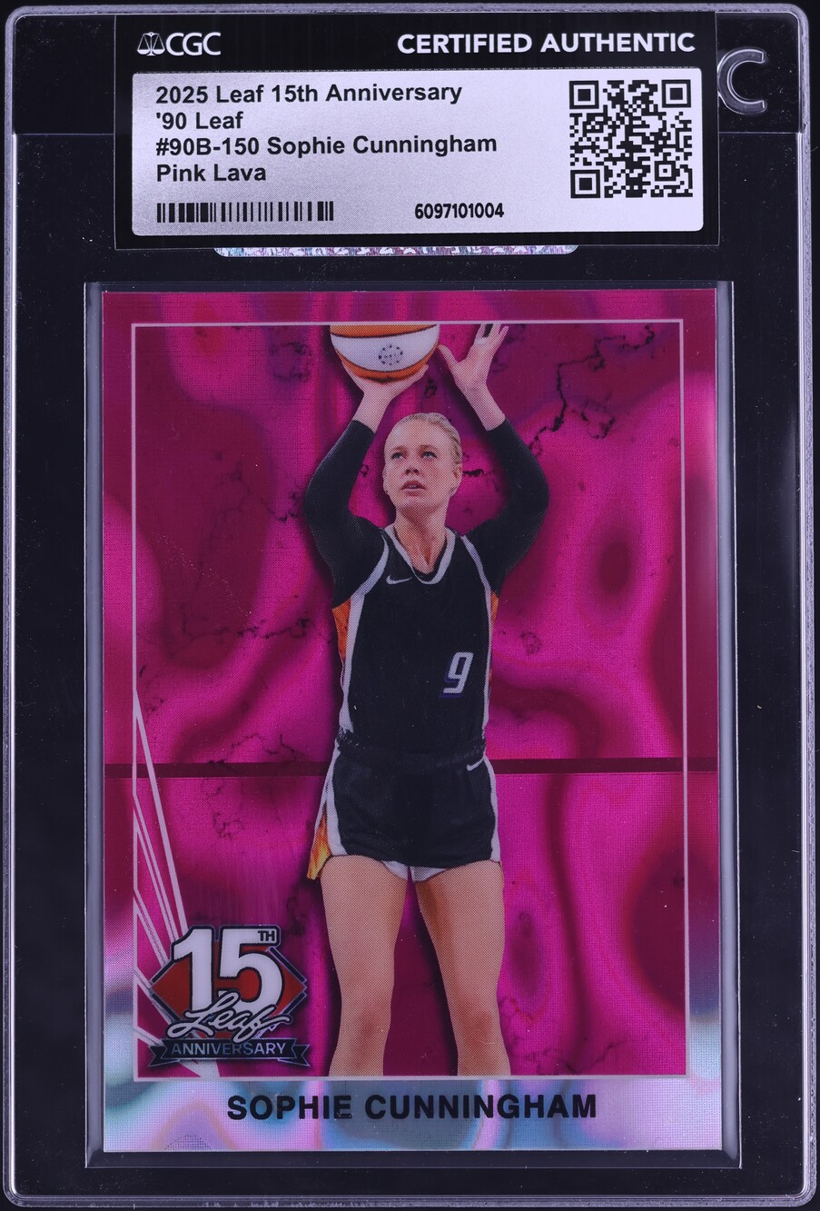 2025 Leaf 15th Anniversary '90 Leaf Pink Lava Sophie Cunningham /8 #90B ...