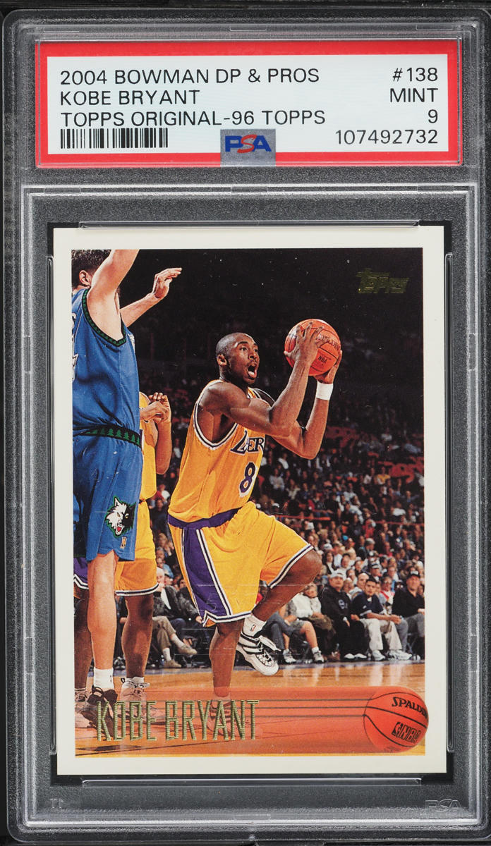 2004 Bowman Draft Picks & Prospects '96 Topps Kobe Bryant /100 #138 PSA ...