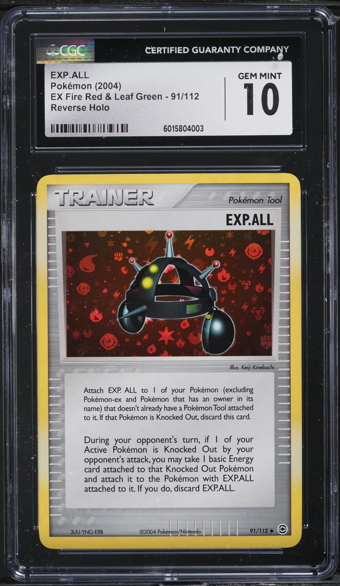2004 Pokemon EX Fire Red & Leaf Green Reverse Holo EXP.ALL #91 CGC 10 ...