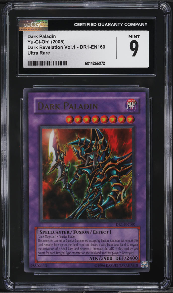 2005 Yu-Gi-Oh! Dark Revelation Vol.1 Dark Paladin #DR1-EN160 CGC 9 MINT on Fanatics Collect