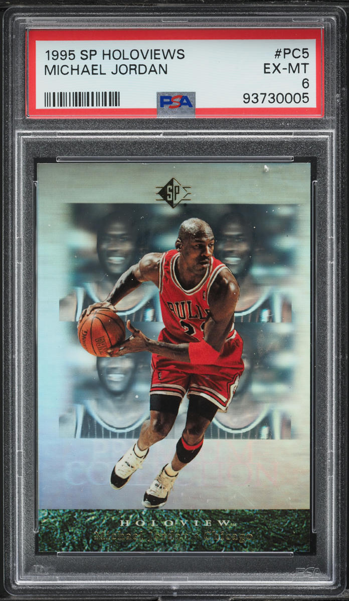 1995 SP Holoviews Michael Jordan #PC5 PSA 6 EXMT on Fanatics Collect