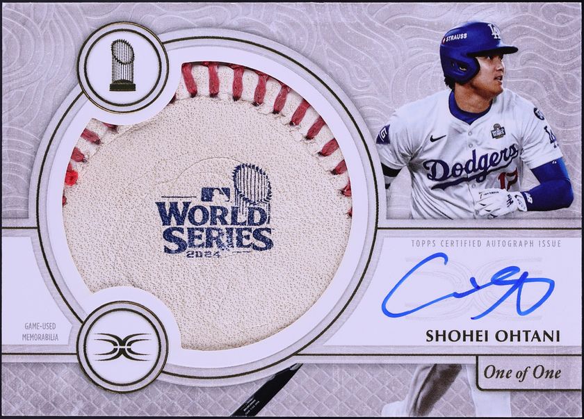 2025 Topps Definitive Collection World Series Shohei Ohtani RELIC AUTO ...