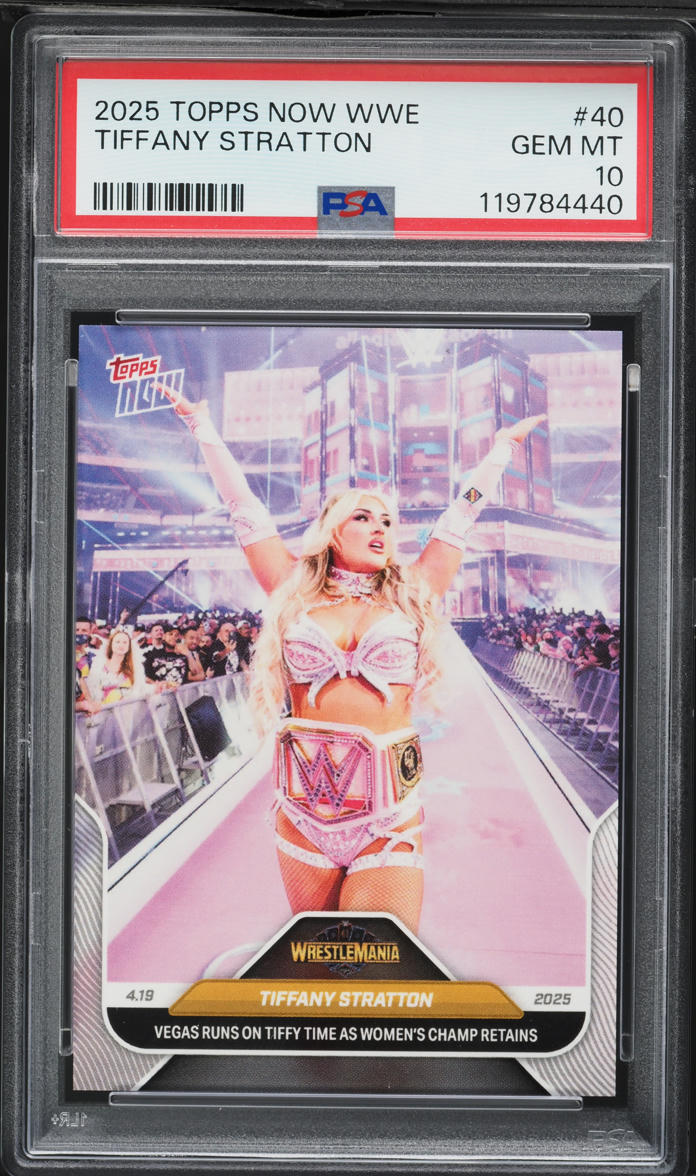 2025 Topps Now WWE Tiffany Stratton #40 PSA 10 GEM MINT on Fanatics Collect