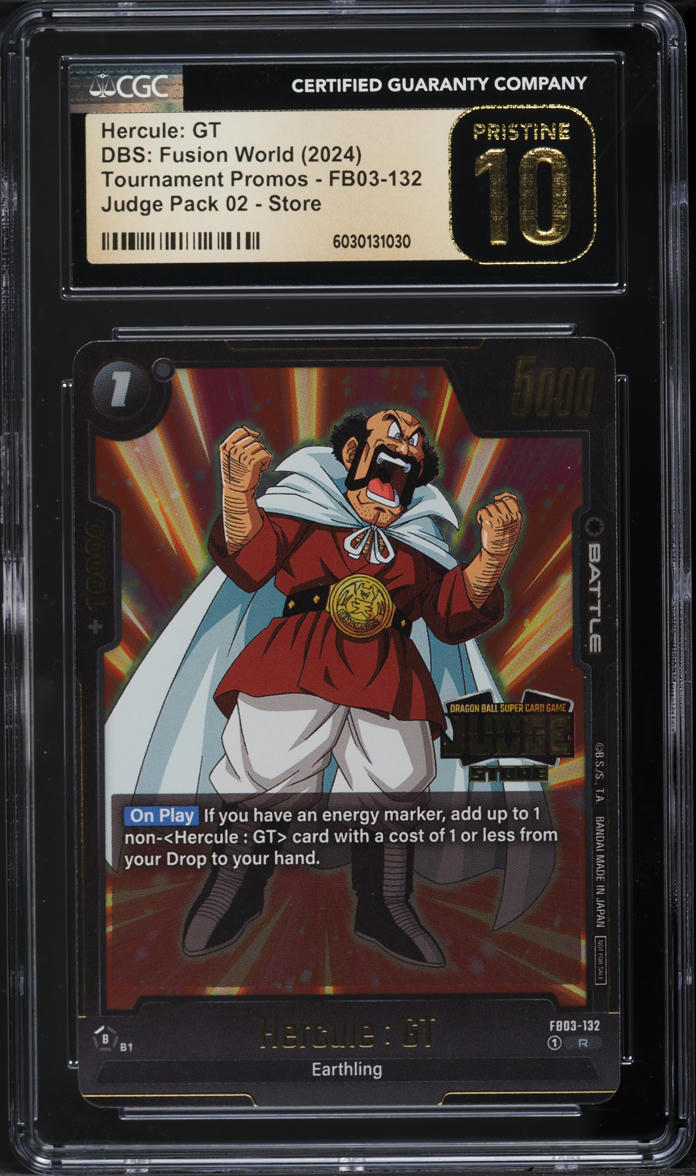 2024 Dragon Ball S Fusion World Tournament Promo Store Judge 2 Hercule ...
