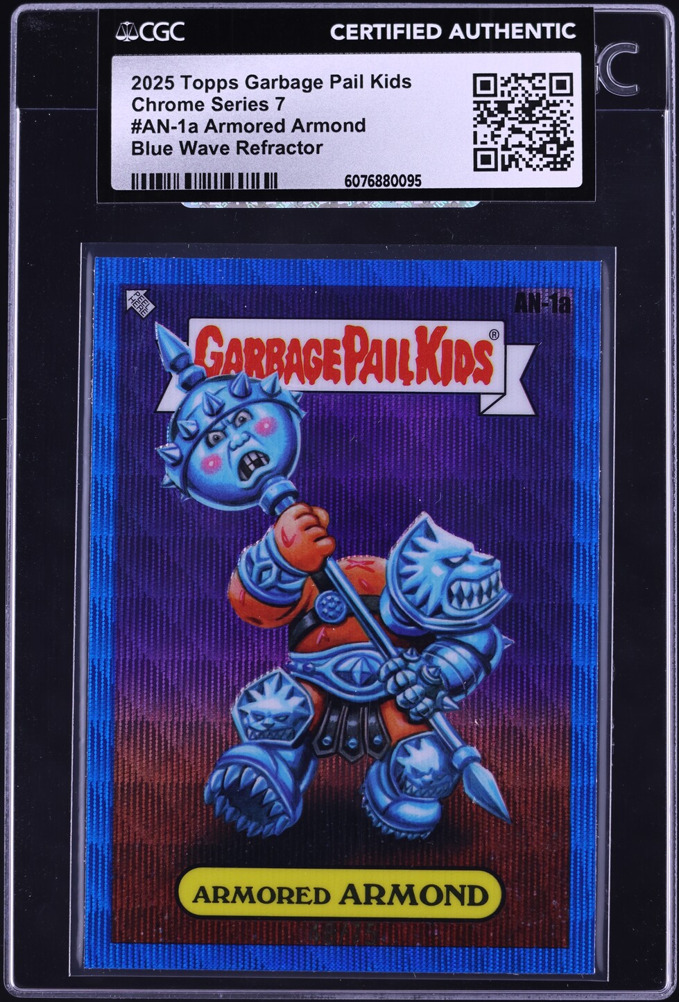 2025 Topps Chrome Garbage Pail Kids Blue Wave Ref. Armored Armond /75 ...