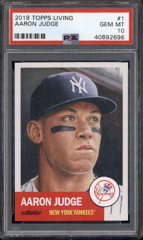 2018 Topps Living #1 Aaron Judge PSA 10 on Fanatics Collect