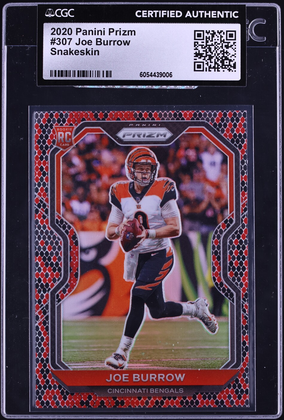 2020 Panini Prizm Snakeskin Joe Burrow ROOKIE #307 CGC AUTH on Fanatics ...