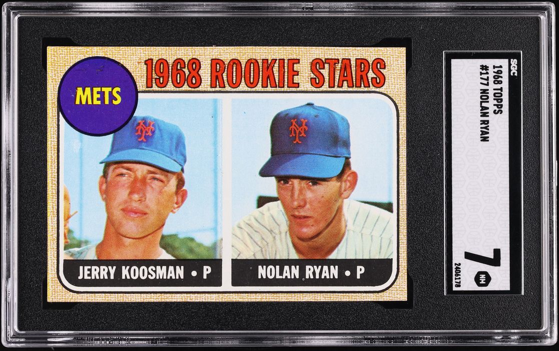 1968 Topps Nolan Ryan ROOKIE #177 SGC 7 NRMT on Fanatics Collect