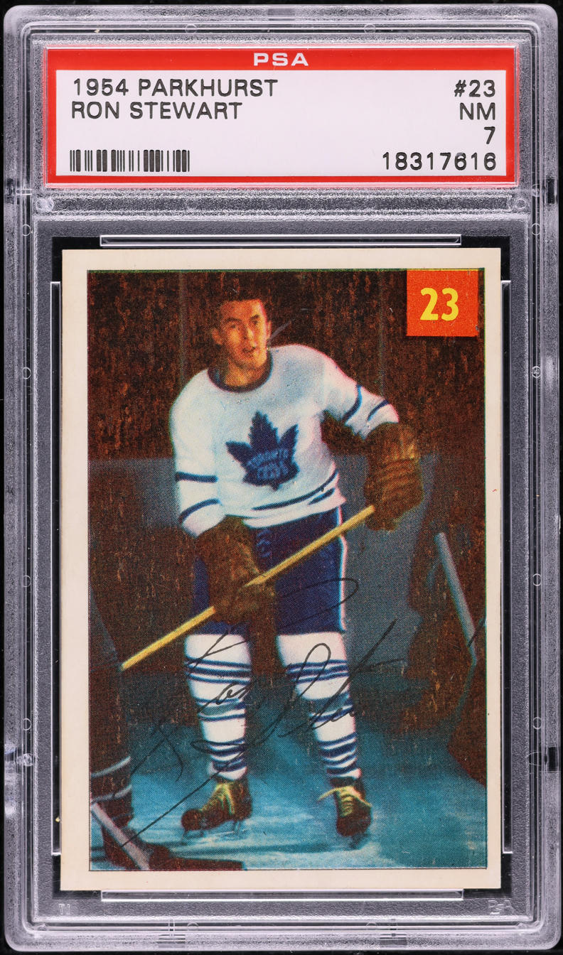1954 Parkhurst Ron Stewart #23 PSA 7 NRMT on Fanatics Collect