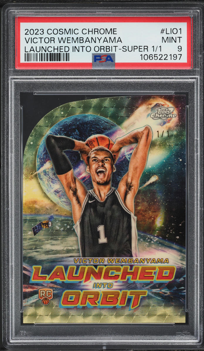 2023 Topps Chrome Cosmic Into Orbit Superfractor Victor Wembanyama RC 1 ...