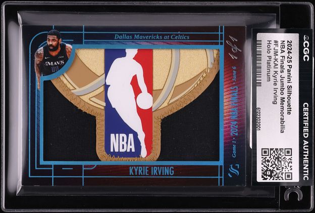 2024 Panini Silhouette NBA Finals Jumbo Holo Platinum Kyrie Irving ...
