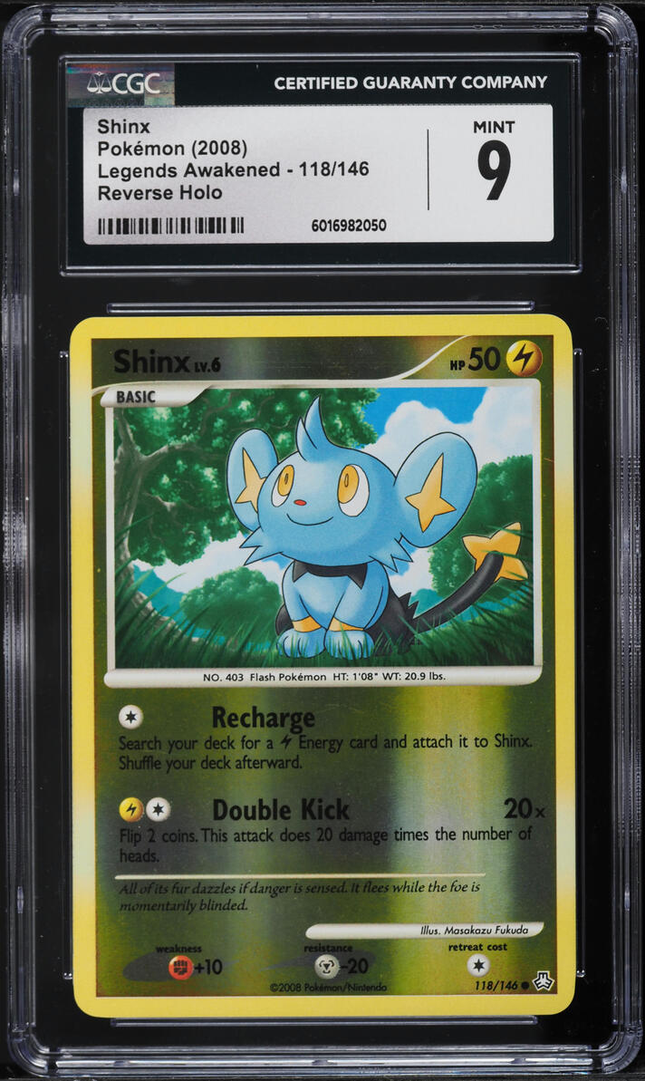 2008 Pokemon Diamond & Pearl Legends Awakened Reverse Holo Shinx #118 ...