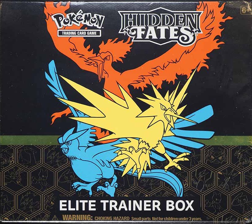 2019 Pokemon Hidden Fates Elite Trainer Box, 10ct Packs, Shiny ...