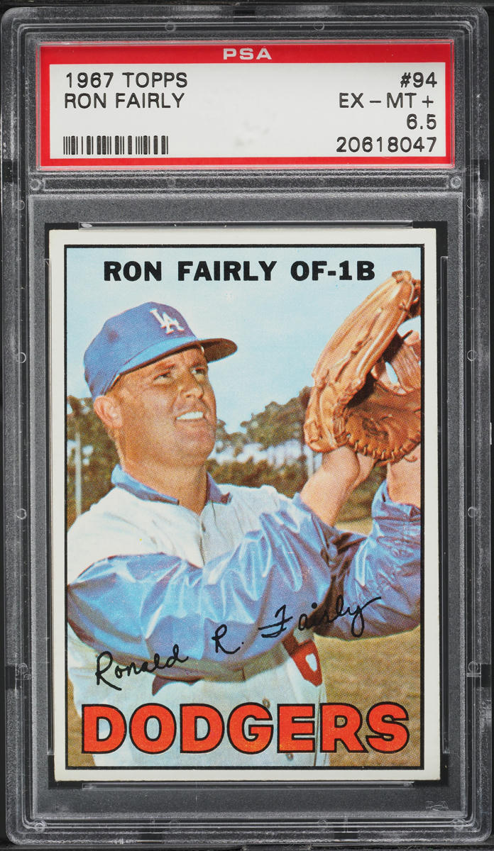 1967 Topps Ron Fairly #94 PSA 6.5 EXMT+ on Fanatics Collect