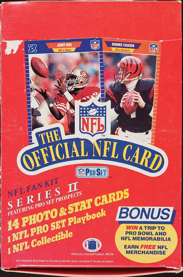 1989 Pro Set Football Series II Wax Box, 36CT Packs on Fanatics Collect