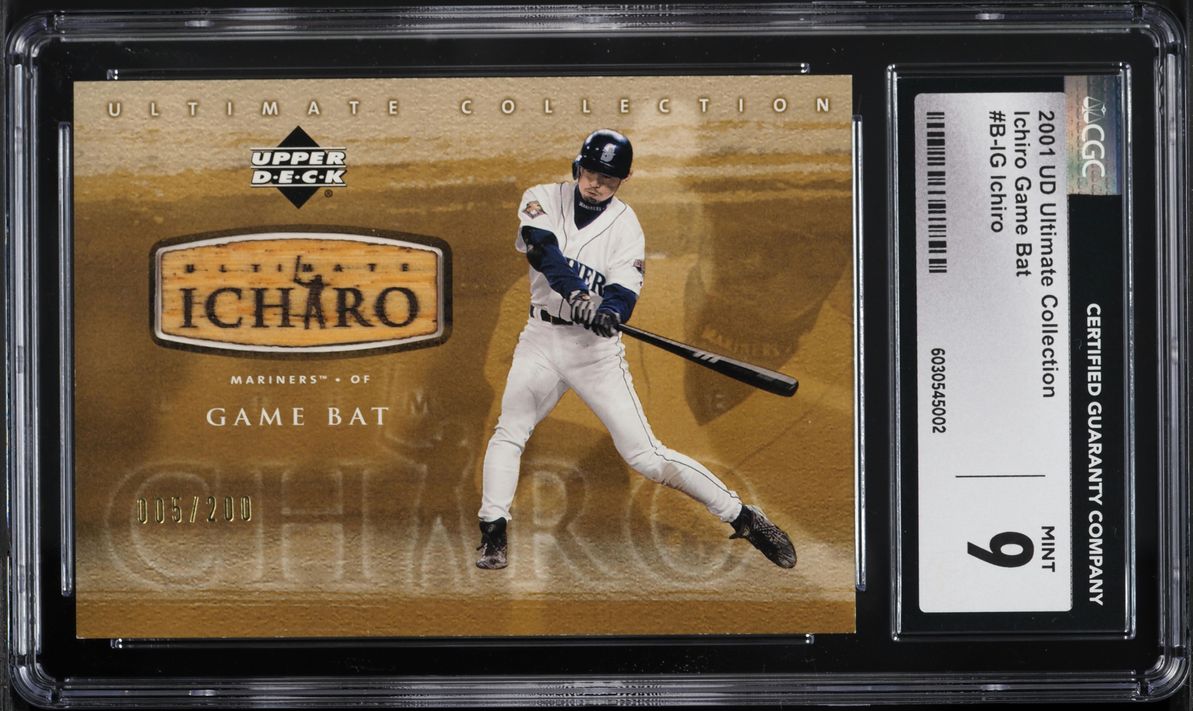 2001 Ultimate Collection Game Bat Ichiro Suzuki ROOKIE PATCH /200 #B-IG ...