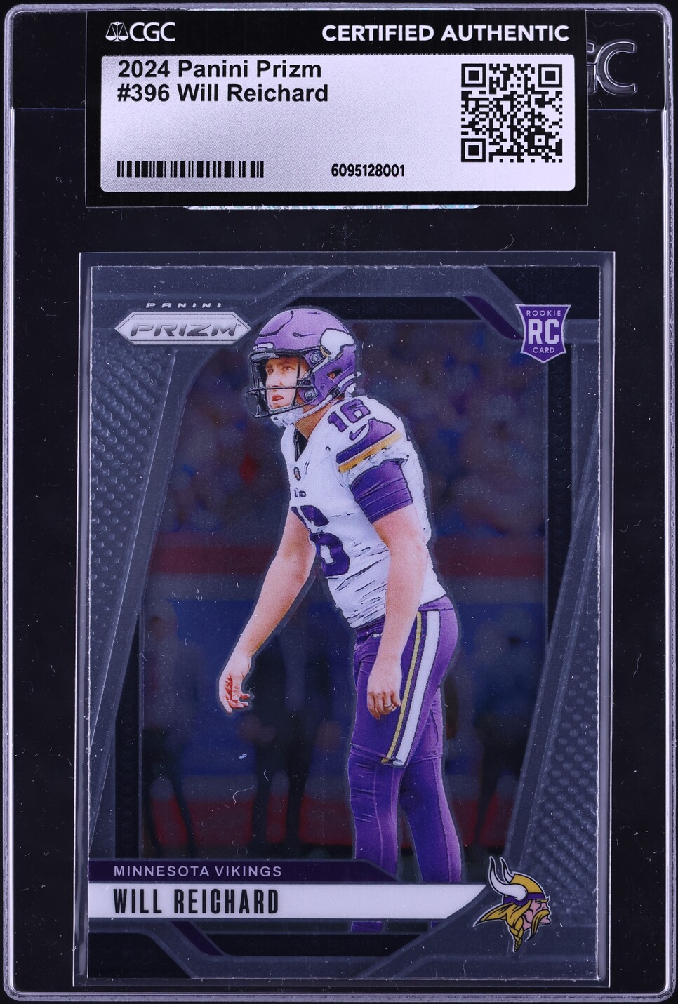 2024 Panini Prizm Will Reichard ROOKIE #396 CGC AUTH on Fanatics Collect