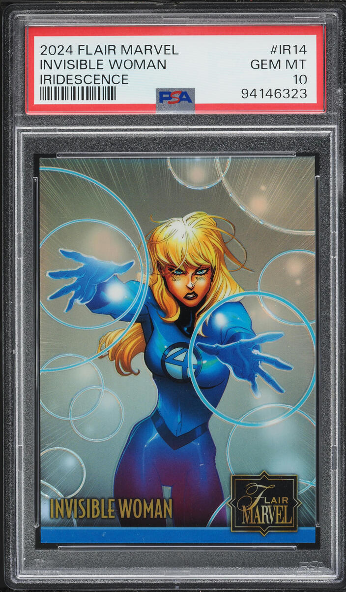 2024 Upper Deck Flair Marvel Iridescence Invisible Woman #IR14 PSA 10 ...