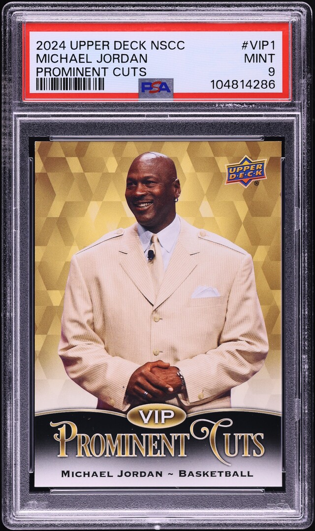 2024 Upper Deck NSCC Prominent Cuts Michael Jordan #VIP-1 PSA 9 on Fanatics Collect