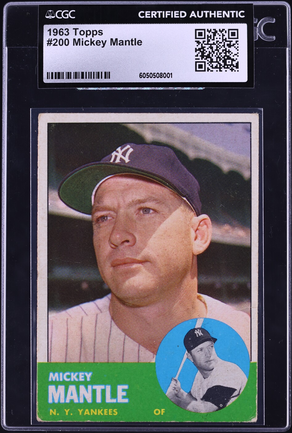 1963 Topps Mickey Mantle #200 CGC AUTH on Fanatics Collect