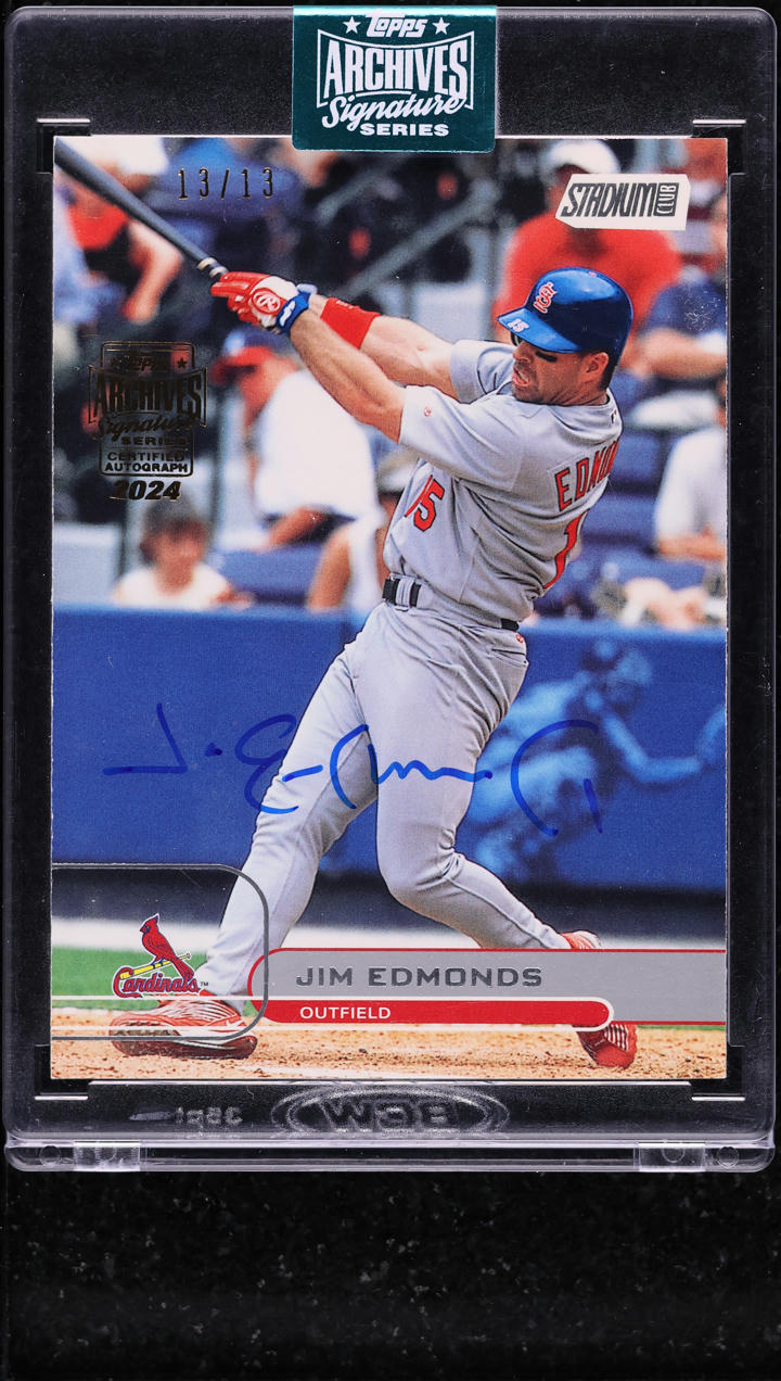 2024 Topps Archives Signature Series '01 Jim Edmonds AUTO 13/13 #11 on ...