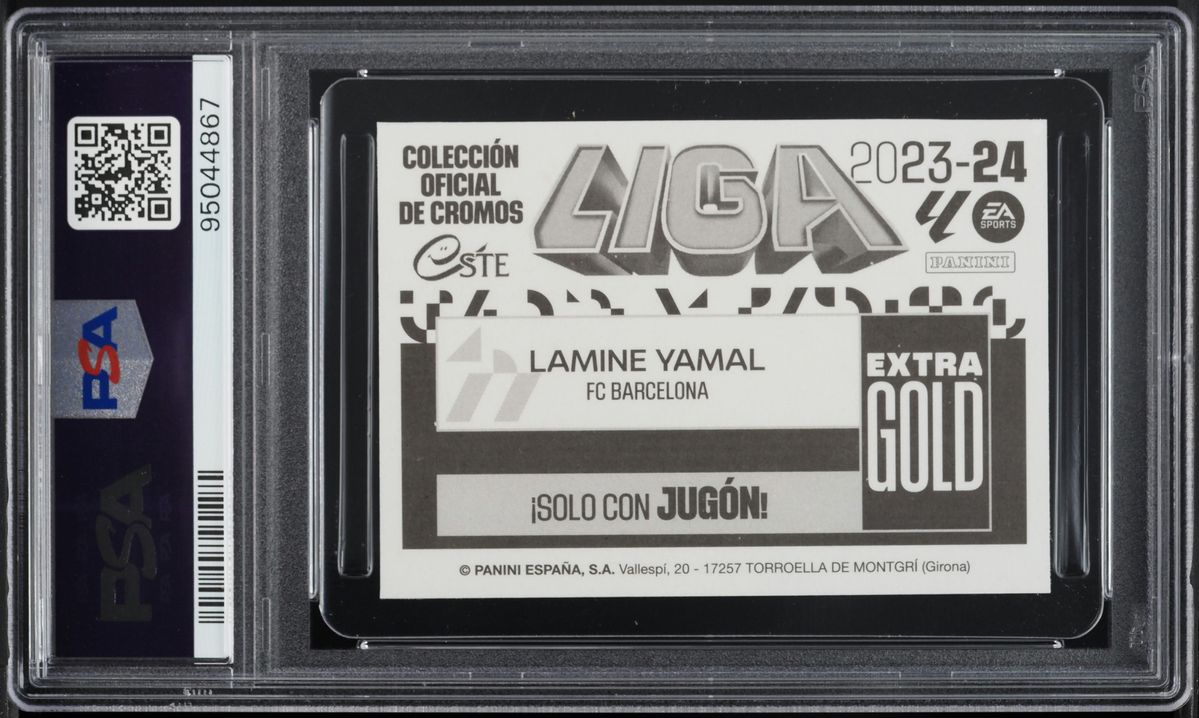 2023 Panini Este La Liga Jugon! Extra Gold La Liga Jugon! Lamine Yamal ...