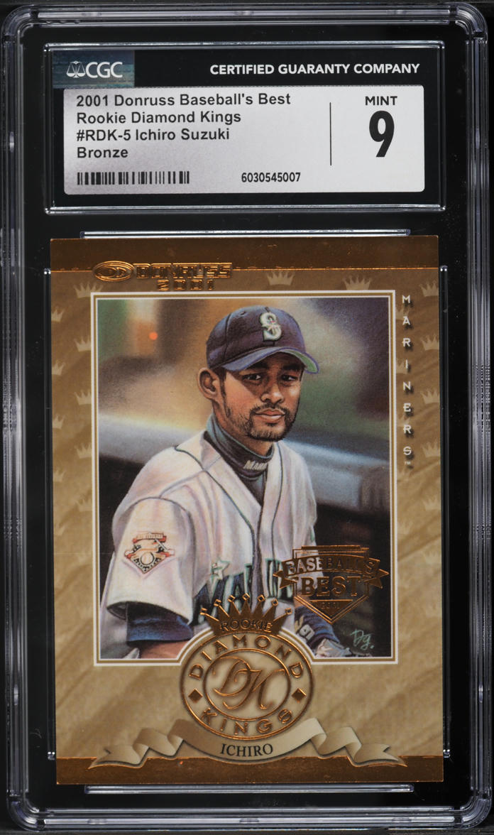 2001 Donruss Baseball's Best Diamond Kings Bronze Ichiro ROOKIE /999 ...
