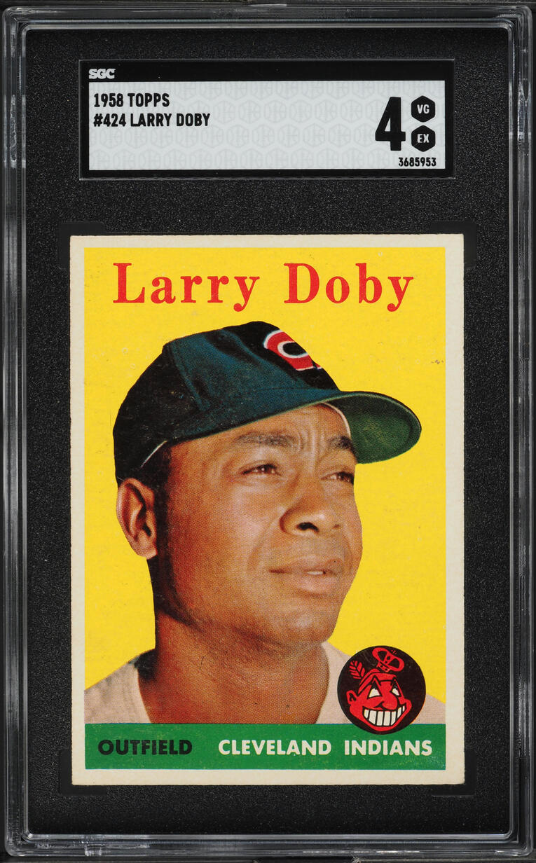 1958 Topps Larry Doby #424 SGC 4 VGEX on Fanatics Collect