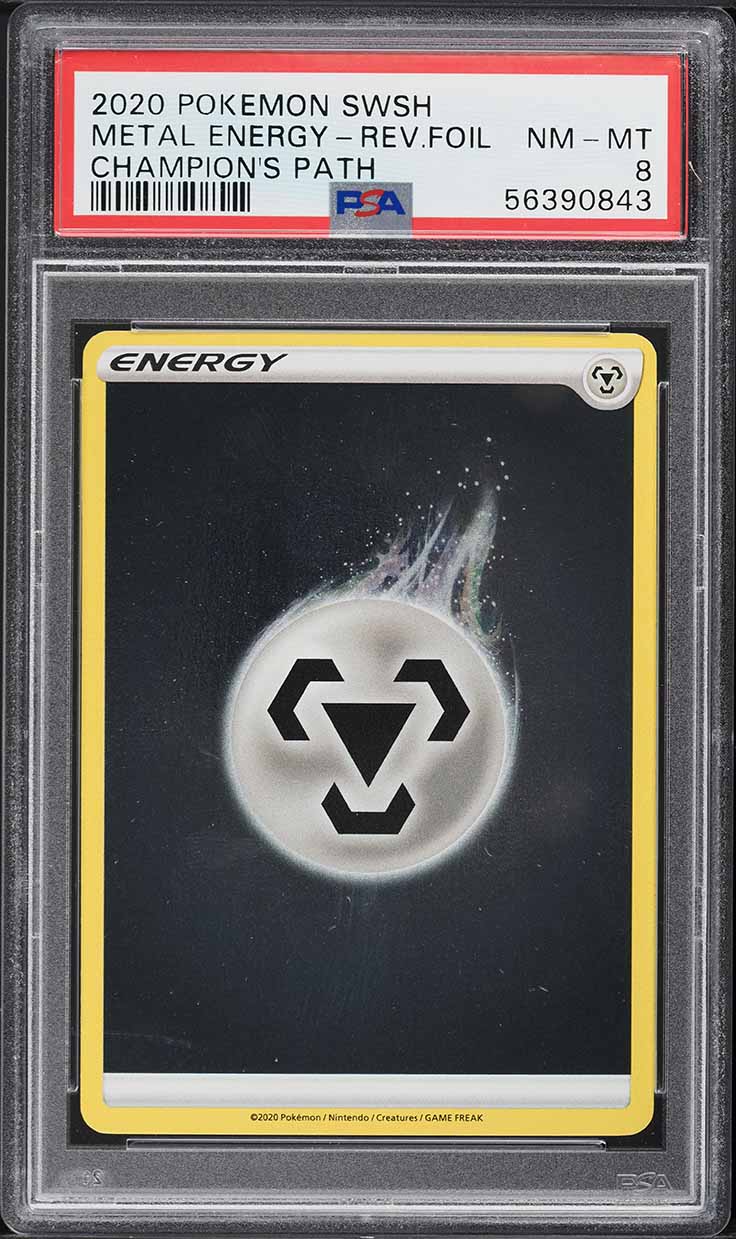 2020 Pokemon Sword & Shield Champion's Path Reverse Holo Metal Energy ...