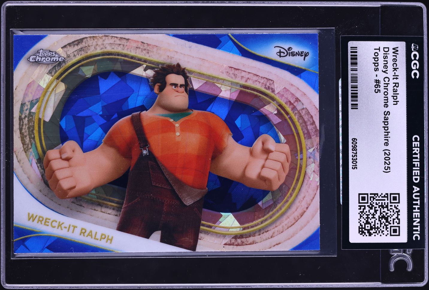 2025 Topps Chrome Disney Sapphire Wreck-It Ralph #65 CGC AUTH on ...